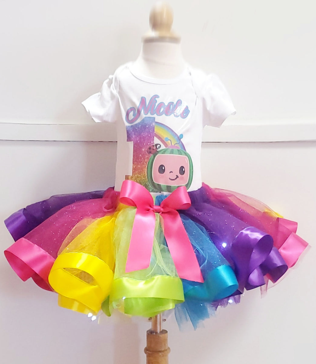 Cocomelon Ribbon Tutu – Tiny Love Creations